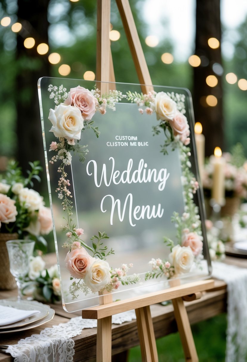 15 Best Acrylic Wedding Sign Ideas - WithLoveLive