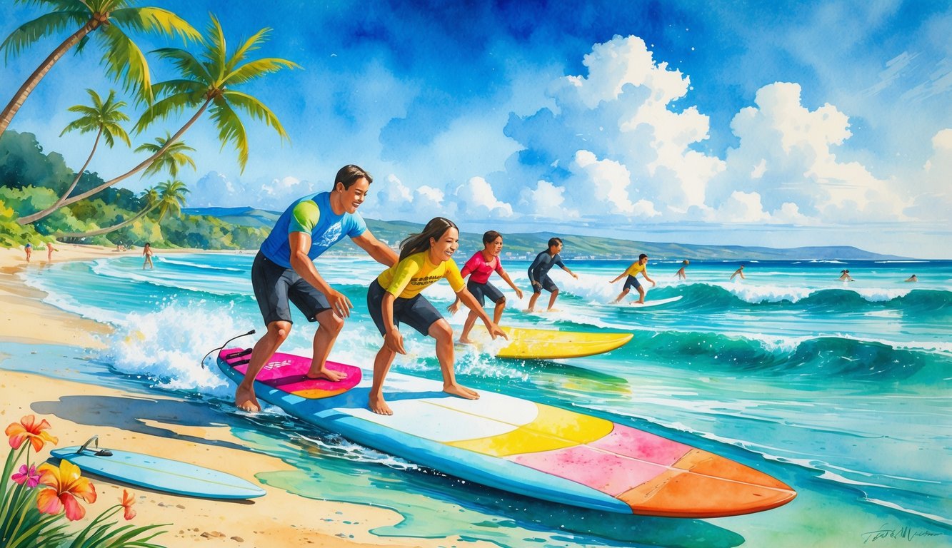 Surfing Lessons In Oahu: Tips And Spots For First-Time Riders