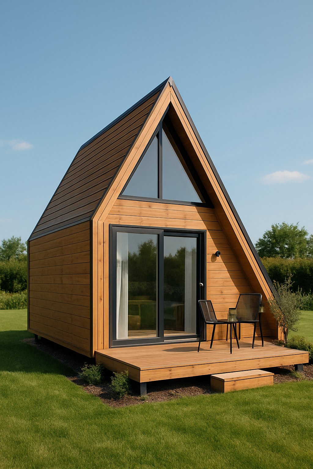 A Frame Wooden Homes Modular Triangle Houses Prefab Mobile Container ...