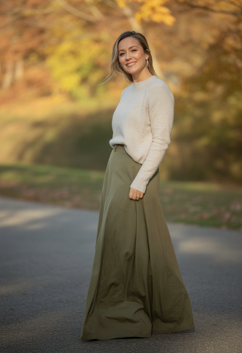 18 Cute Fall Skirt Outfit Ideas For Women - WithLoveLive