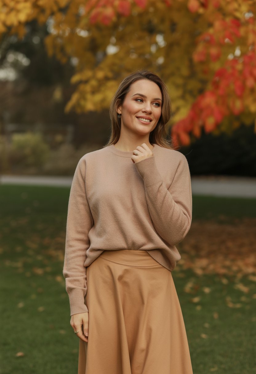 18 Cute Fall Skirt Outfit Ideas For Women - WithLoveLive