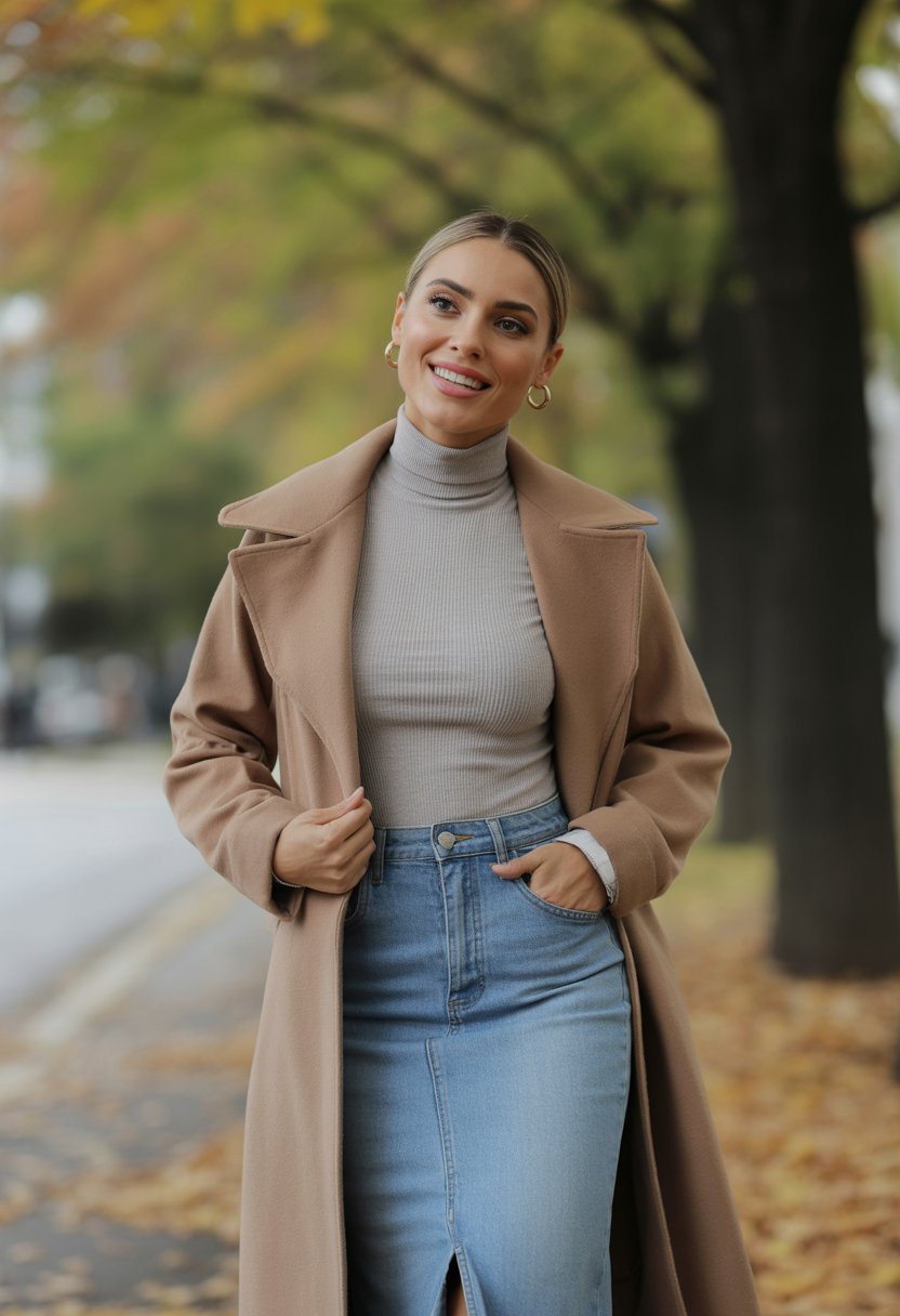 18 Cute Fall Skirt Outfit Ideas For Women - WithLoveLive