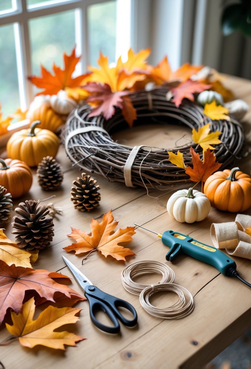 DIY Fall Wreath Tutorial - WithLoveLive