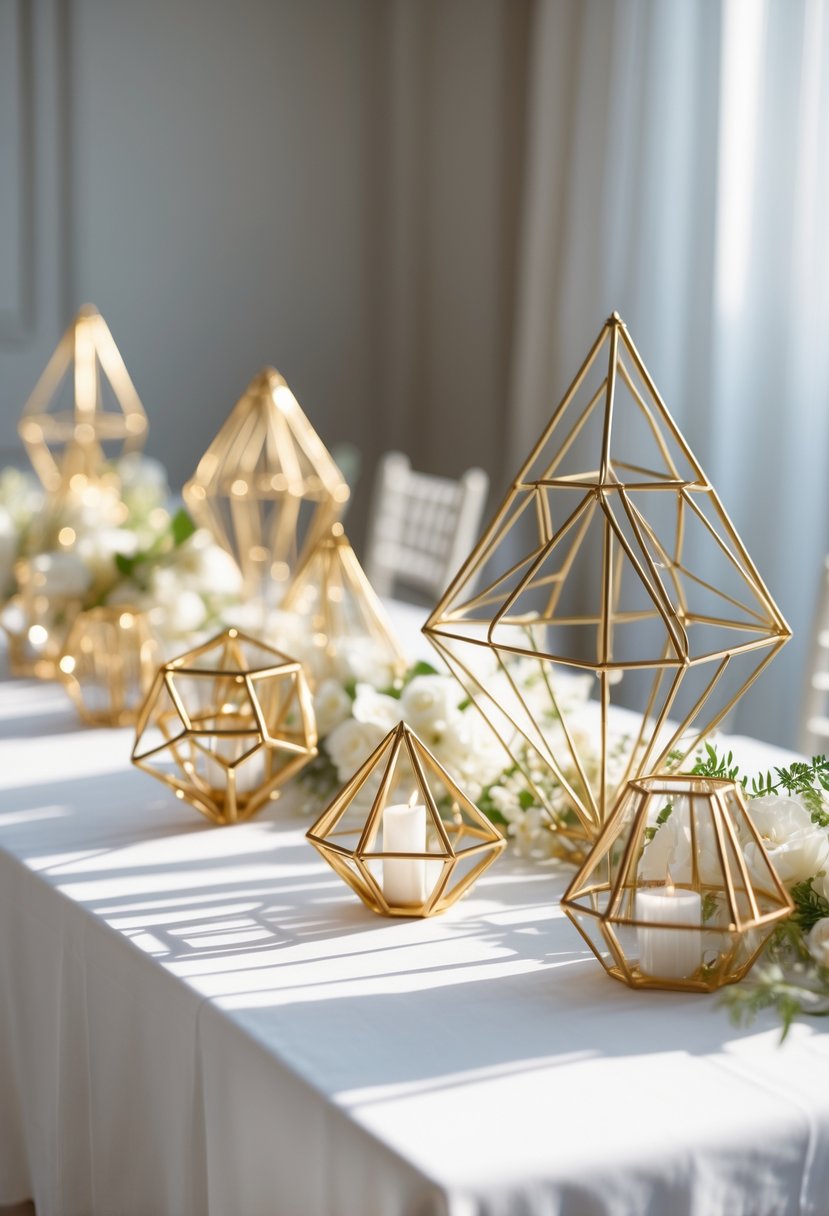 16 Glamorous Gold and White Centerpiece Ideas You'll Love - WithLoveLive