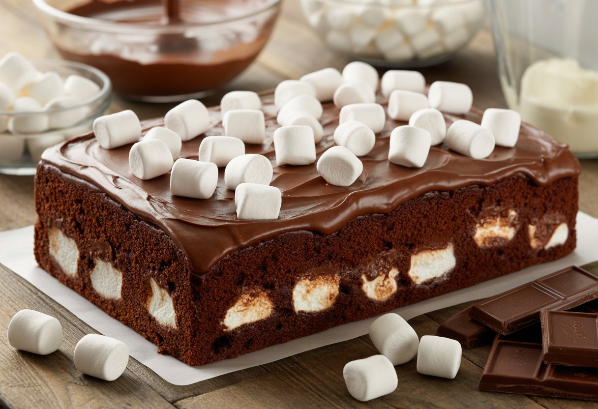 Marshmallow Chocolate Poke Cake Recipe: Easy Step-by-Step Guide - Drool Recipes