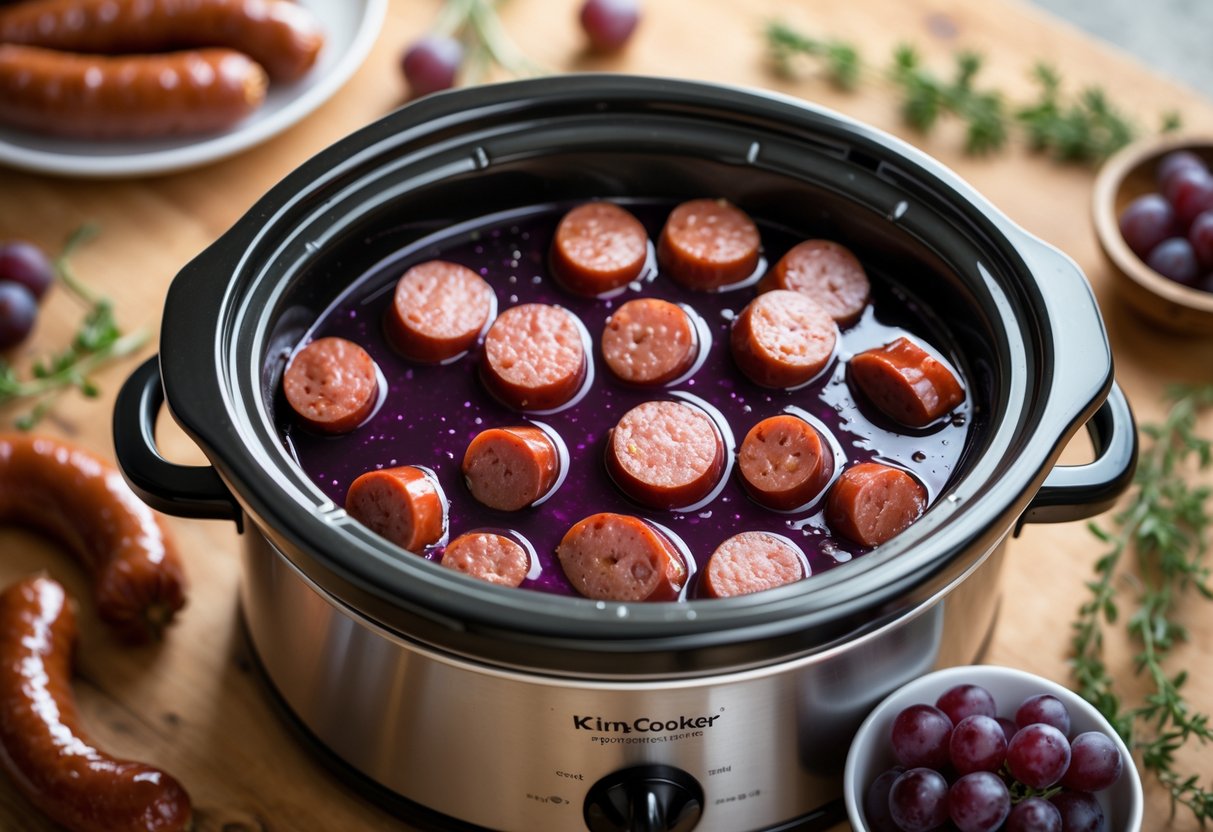 Kielbasa Crockpot Recipe With Grape Jelly: Sweet & Savory Slow Cooker ...
