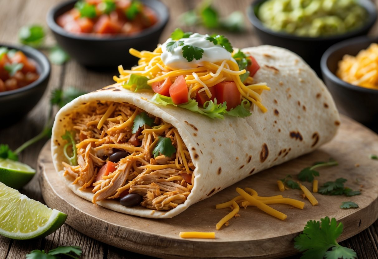 Taco Bell Shredded Chicken Burrito Recipe: Easy Homemade Guide - Drool ...