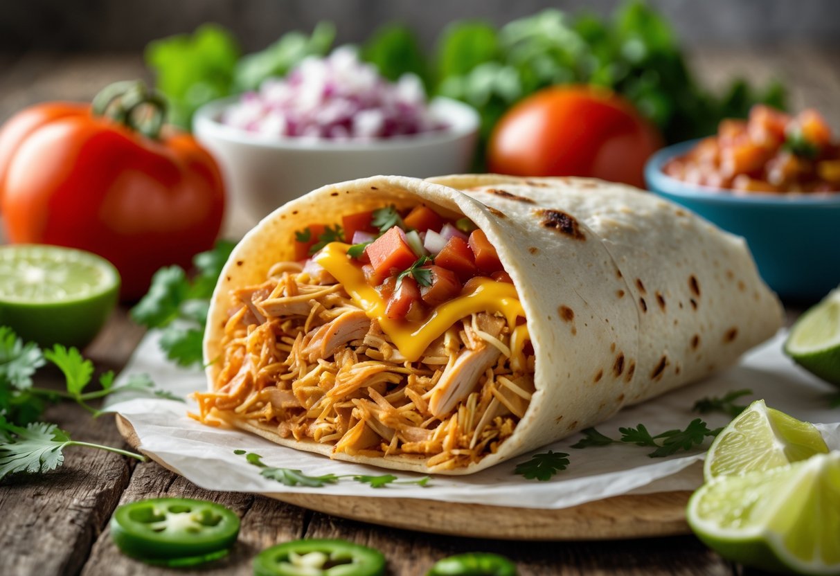 Taco Bell Shredded Chicken Burrito Recipe: Easy Homemade Guide - Drool ...