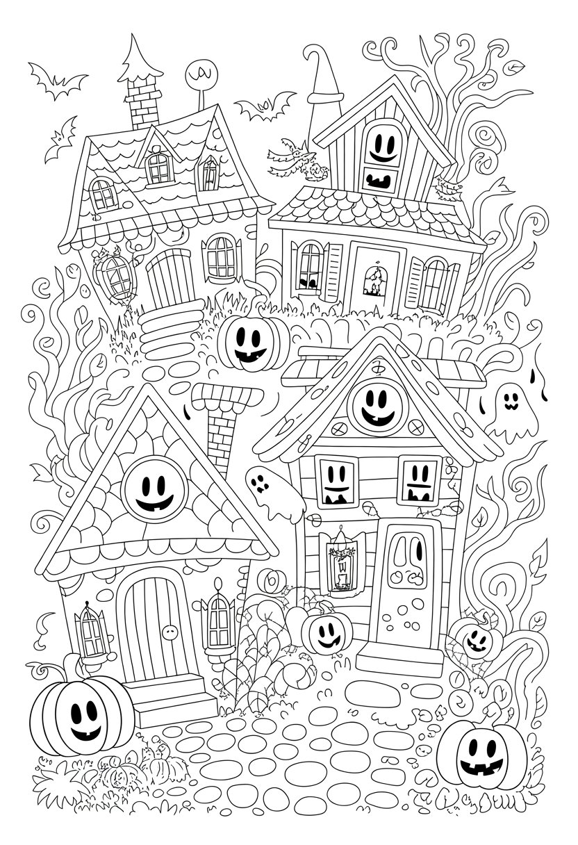 20 Halloween Coloring Pages Cute Free Printables PDF