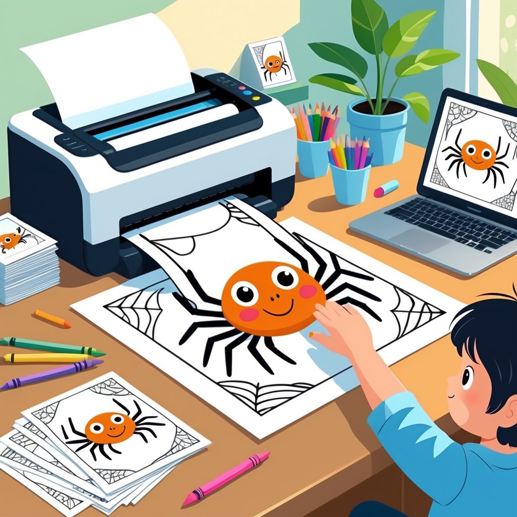 Cute Spider Coloring Pages for Fun and Creativity - Ashley Yeo